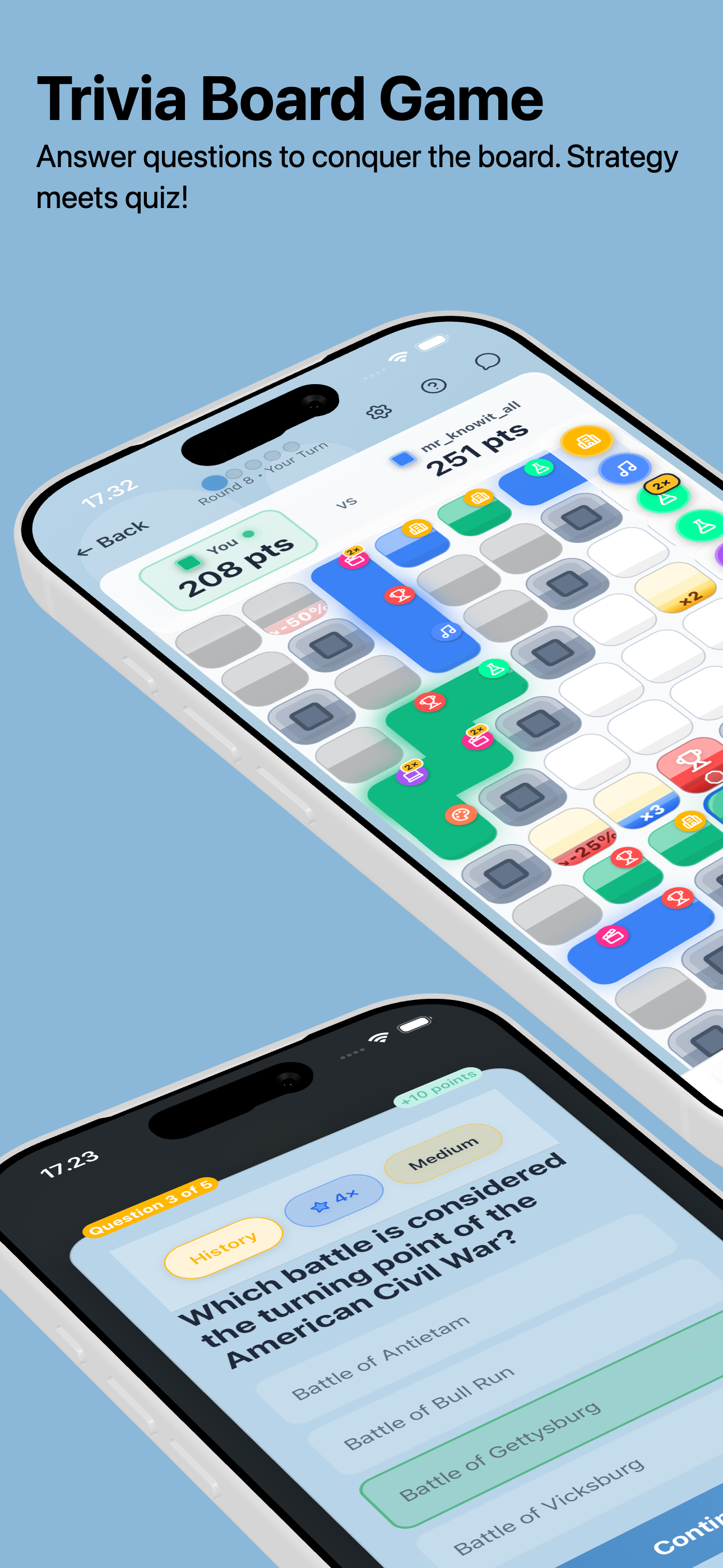 Trivia Duel - Strategic Board Game Meets Quiz | Challenge Friends